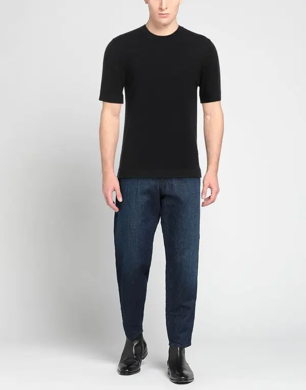 Alpha Studio Merino Wool Sweater - Black