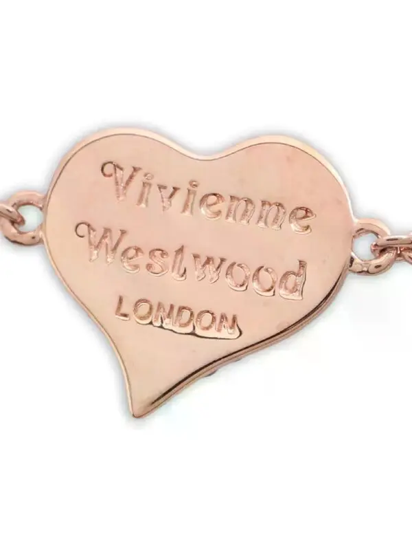 VIVIENNE WESTWOOD Petra Heart Bracelet - Pink