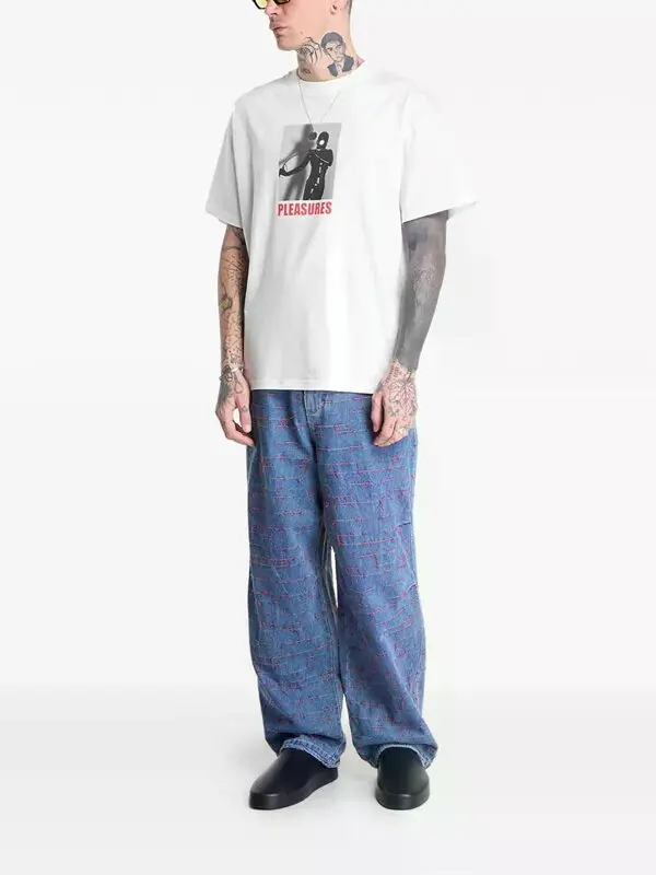 PLEASURES Whip Graphic-print T-shirt