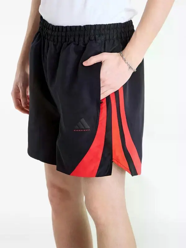 Adidas Contrast-panel Basketball Shorts