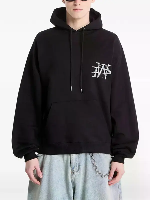WASTED Logo Print Hoodie