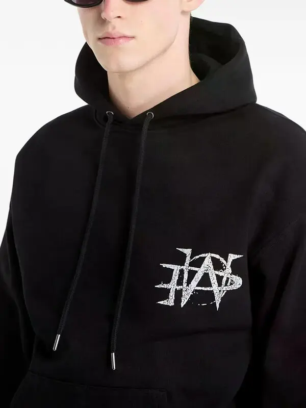 WASTED Logo Print Hoodie