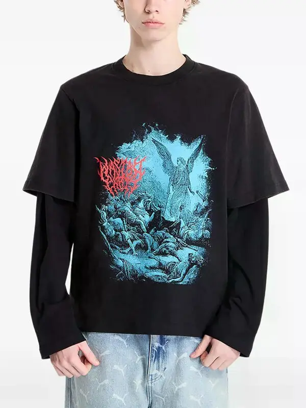 WASTED Legion Graphic-print Layered T-shirt