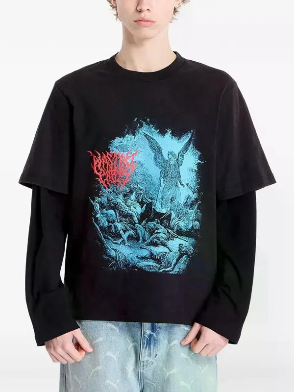 WASTED Legion Graphic-print Layered T-shirt