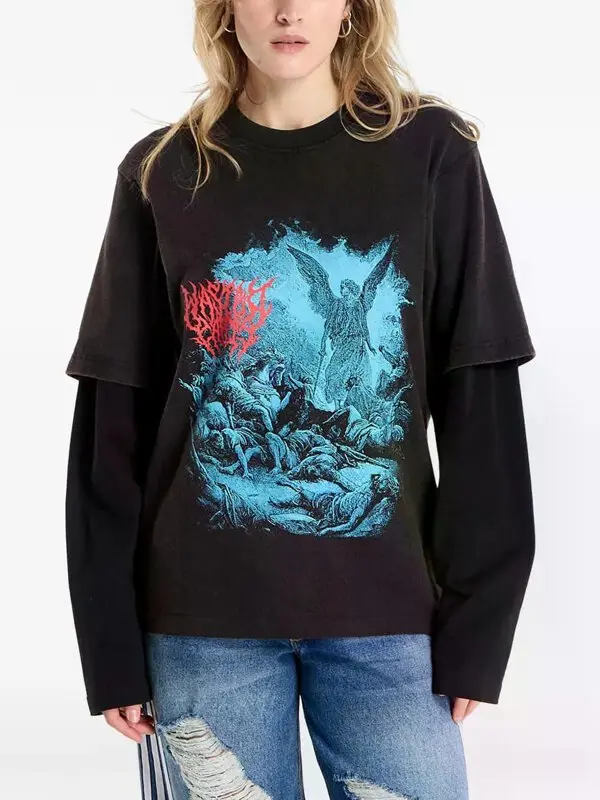 WASTED Legion Graphic-print Layered T-shirt