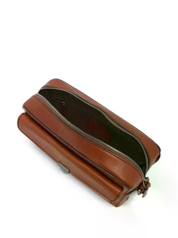 THE BRIDGE Leather Push-lock Laptop Bag