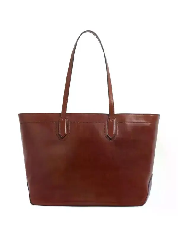 THE BRIDGE Leather Tote Bag - Brown
