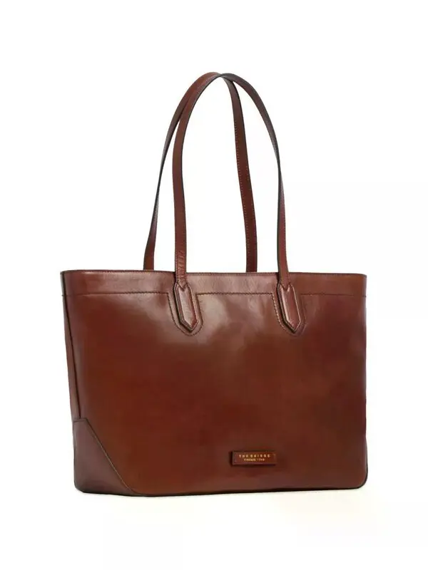 THE BRIDGE Leather Tote Bag - Brown