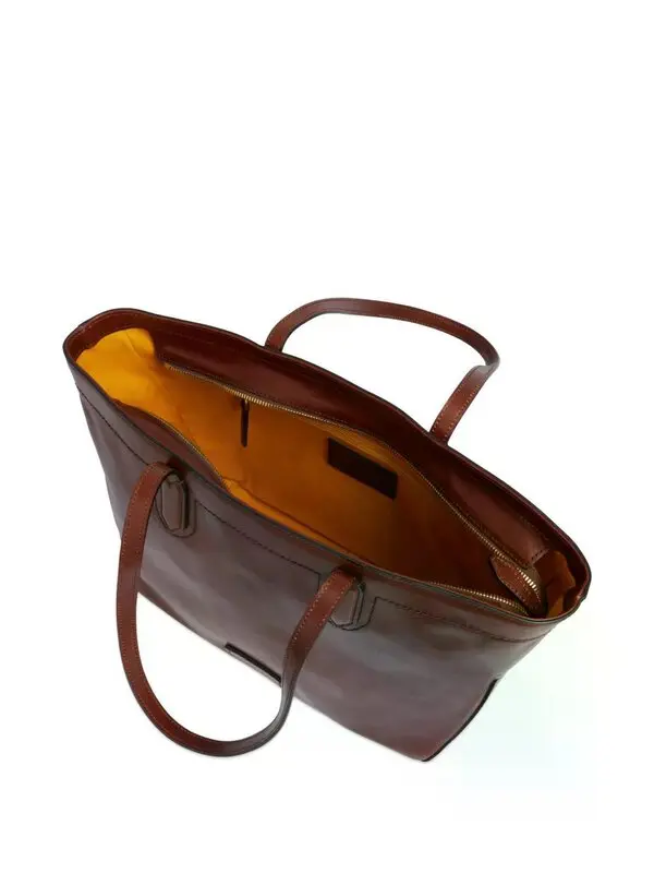 THE BRIDGE Leather Tote Bag - Brown