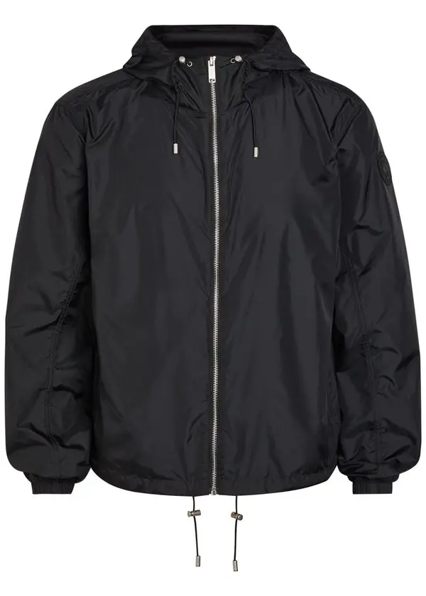 Canada Goose Hooded Shell Jacket With Logo Appliqu
