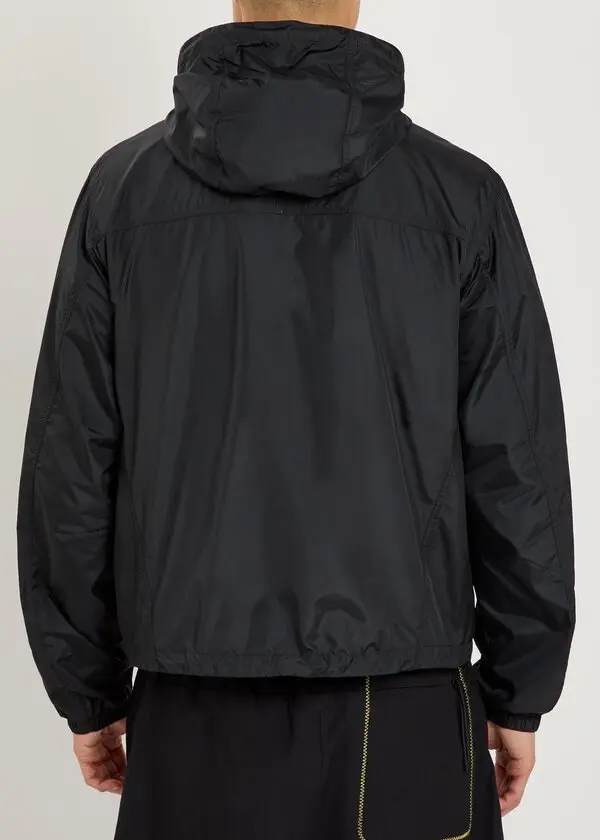 Canada Goose Hooded Shell Jacket With Logo Appliqu