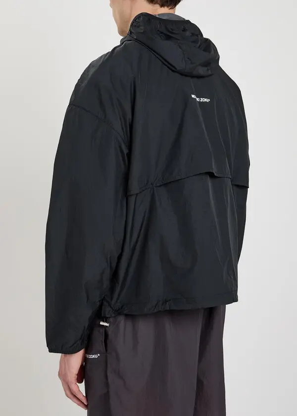 MKI MIYUKI ZOKU Hyperlight Wind Logo Nylon-blend Jacket - Black