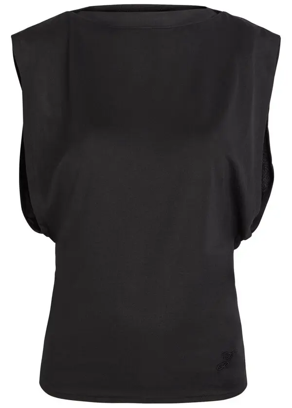 Jacquemus Open-back Draped Top - Black