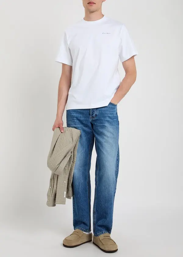 FORET Embroidered Cotton T-shirt