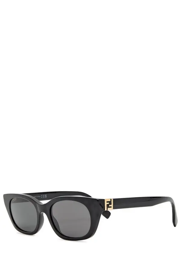 Fendi Narrow Cat-eye Sunglasses - Black