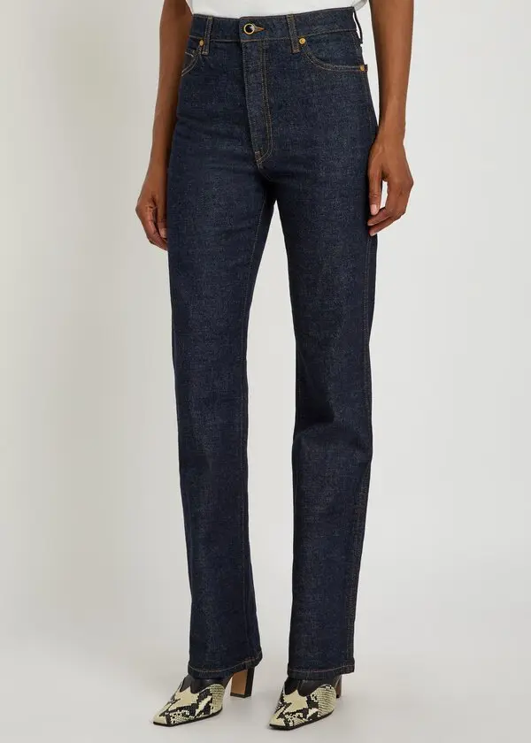 Khaite Danielle Slim Straight-leg Jeans