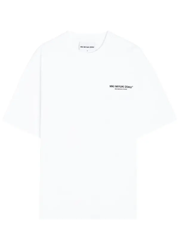 MKI MIYUKI ZOKU Design Studio Cotton T-shirt - White