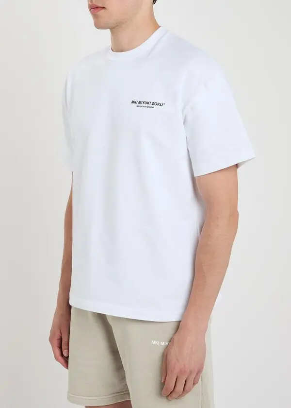 MKI MIYUKI ZOKU Design Studio Cotton T-shirt - White