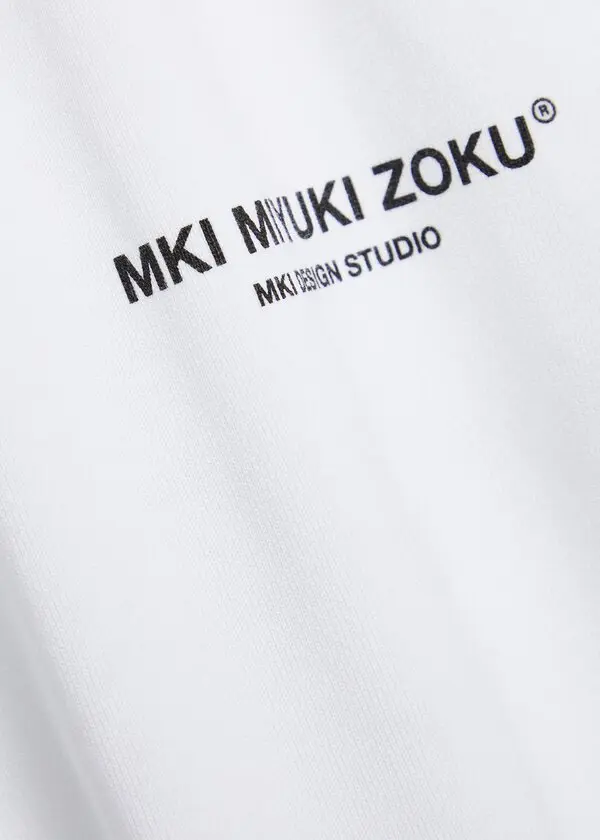 MKI MIYUKI ZOKU Design Studio Cotton T-shirt - White