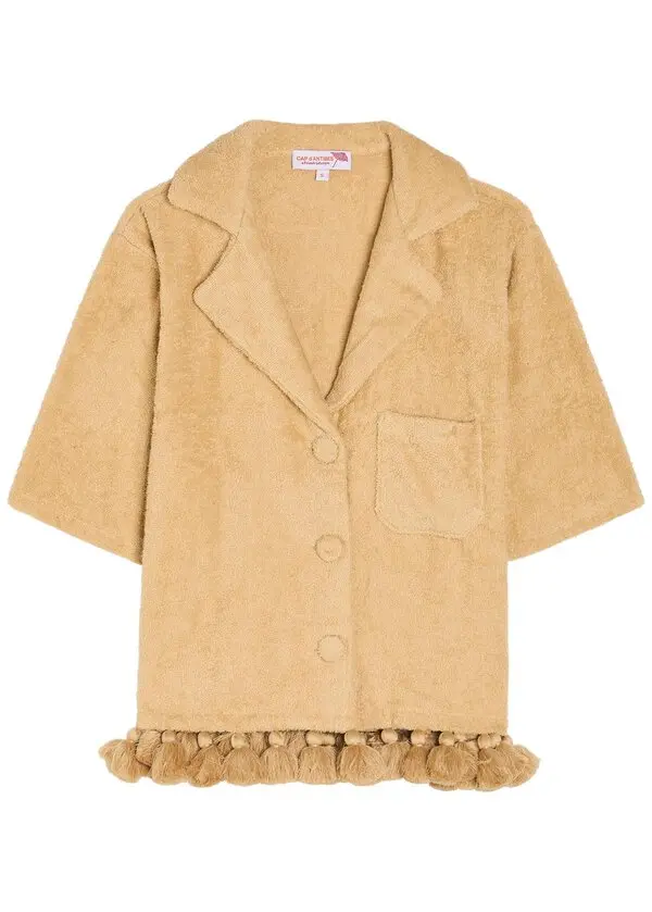 Cap D'antibes Antonia Tasseled-hem Terry Shirt