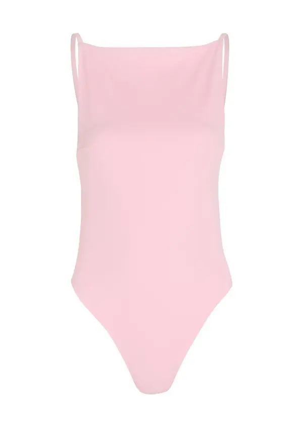Jacquemus Le Maillot Sole Open-back Swimsuit - Light Pink