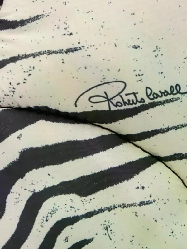 Roberto Cavalli Firenze Zebra-print Quilted Tote Bag