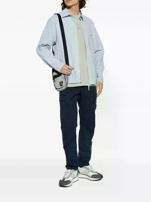 Stone Island Zip-up Chest-pocket Shirt