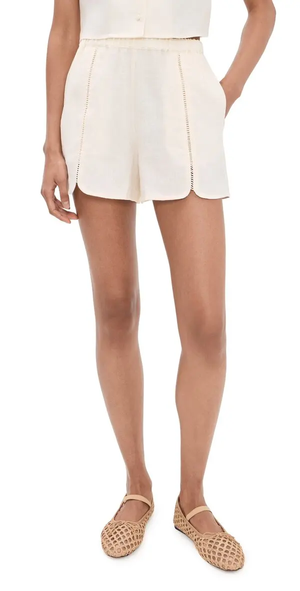 HEVRON Clover Shorts - Ivory