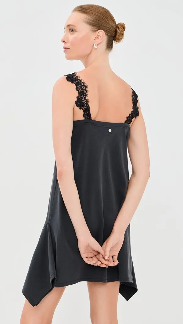 Stella McCartney Lace Trimmed V-neck Sleeveless Mini Dress