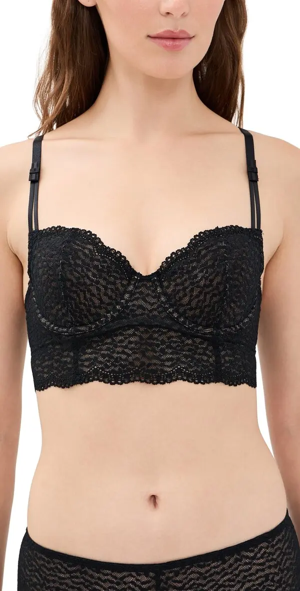 Wacoal B. Tempt'd Untamed Demi Longline Bralette - Night