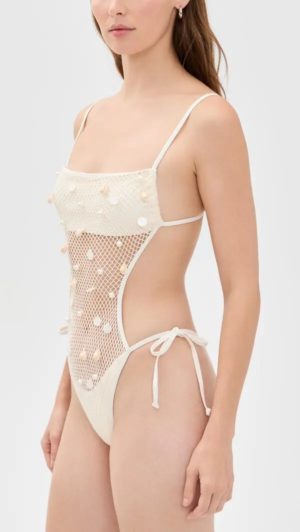 L*Space Embellished Cut Out One Piece Swimsuit