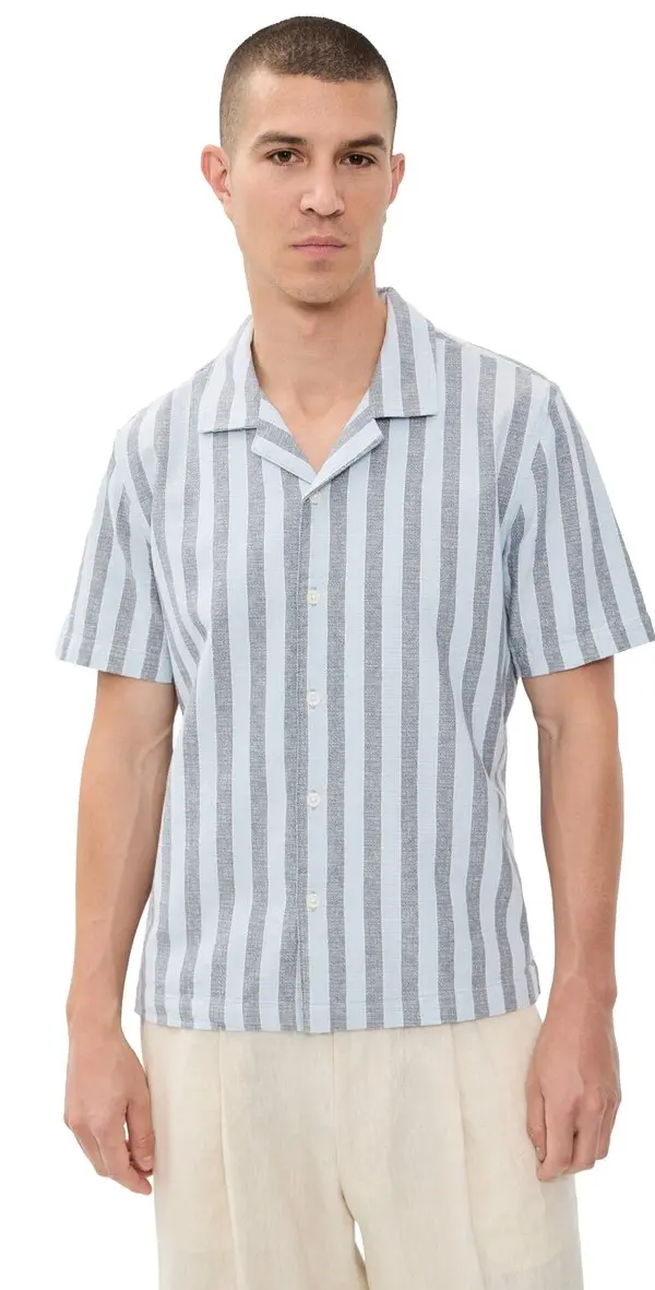 Rails Fielder Shirt - Blue Jay Stripe