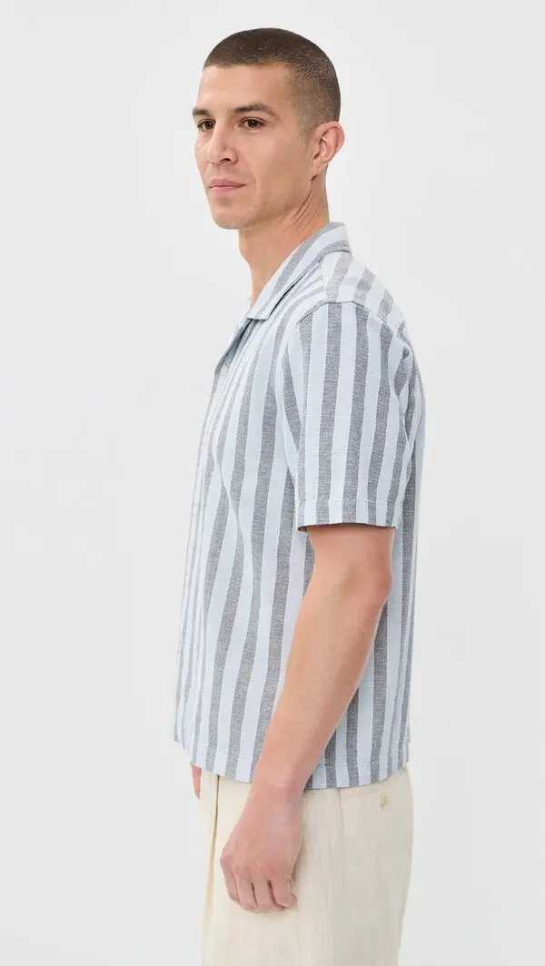 Rails Fielder Shirt - Blue Jay Stripe