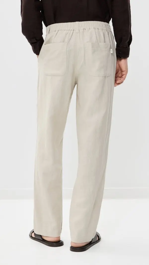 LES DEUX Linen Comfort Suit Pants
