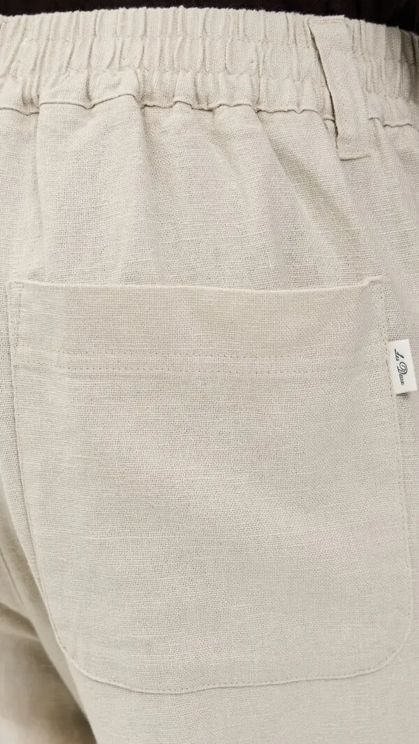LES DEUX Linen Comfort Suit Pants