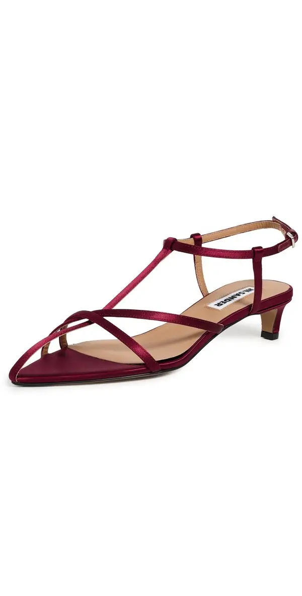 JIL SANDER Cage Sandals - Cherry