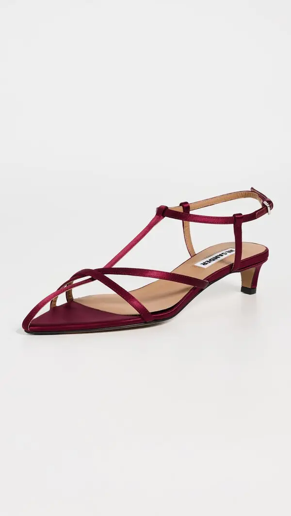 JIL SANDER Satin Cage Sandals
