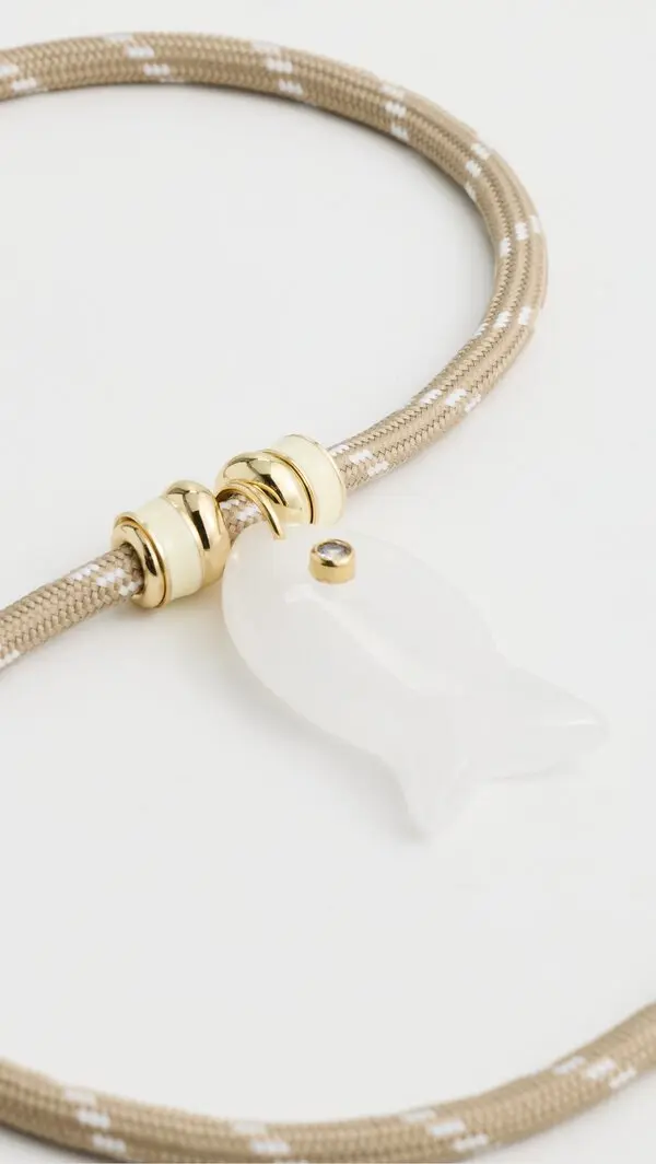 LACEY RYAN Two-toned Paracord Fish Pendant Necklace
