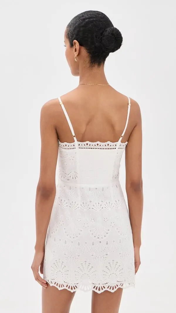 LoveShackFancy Peppy Embroidered Eyelet Dress