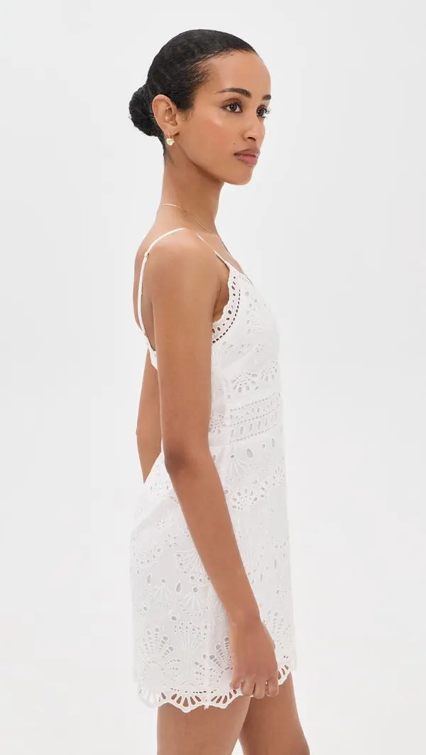 LoveShackFancy Peppy Embroidered Eyelet Dress