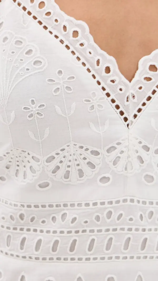 LoveShackFancy Peppy Embroidered Eyelet Dress