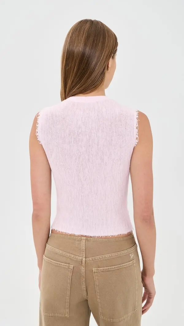 Helmut Lang Raw Edge Knit Tank