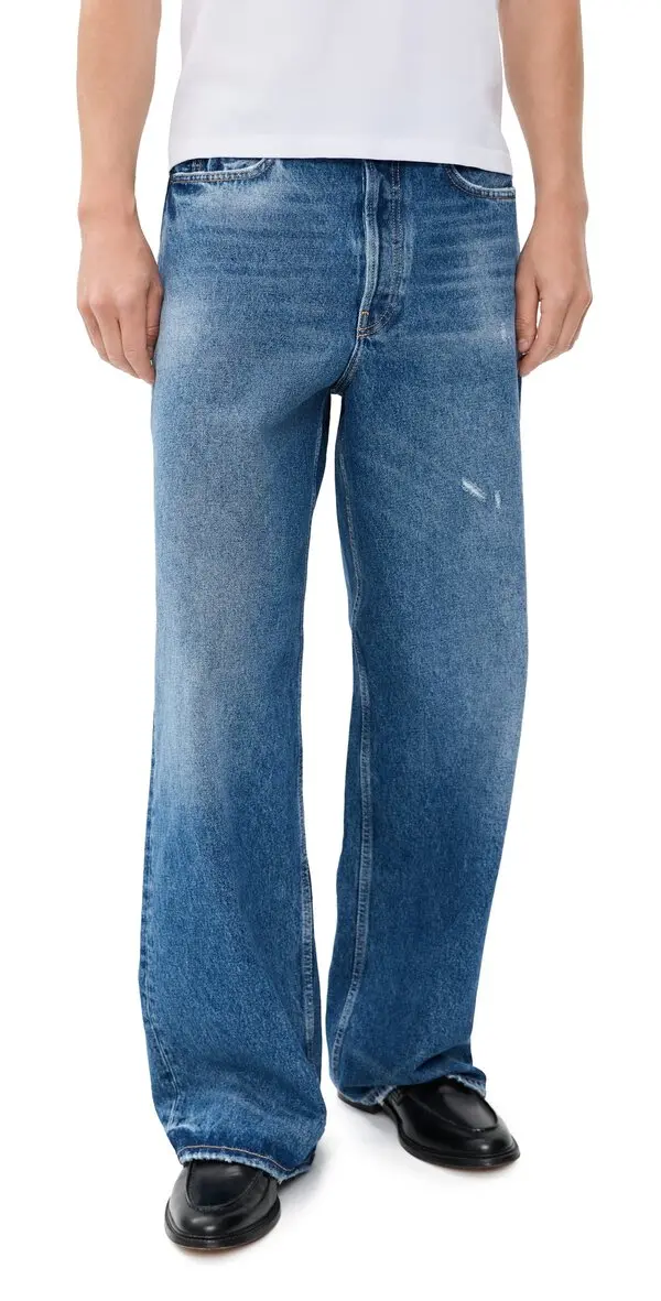 Acne Studios 1981 Wide Leg Jeans - Mid Blue