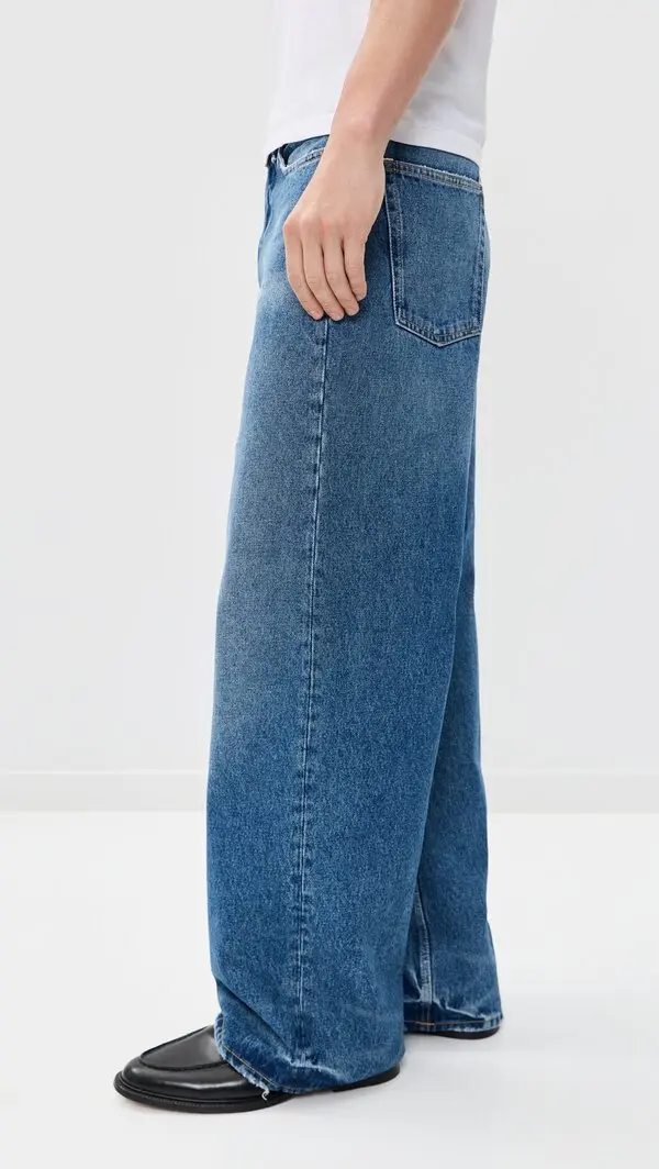Acne Studios 1981 Wide Leg Jeans - Mid Blue