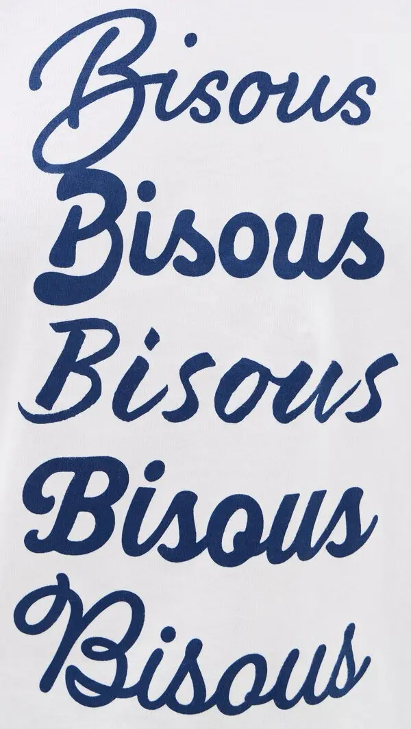 SUNNY SOMEWHERE Bisous Ringer T-shirt