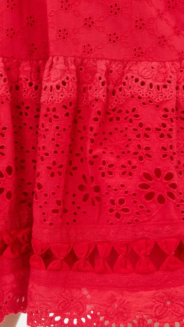 Alice + Olivia Lorene Embroidered Mini Dress