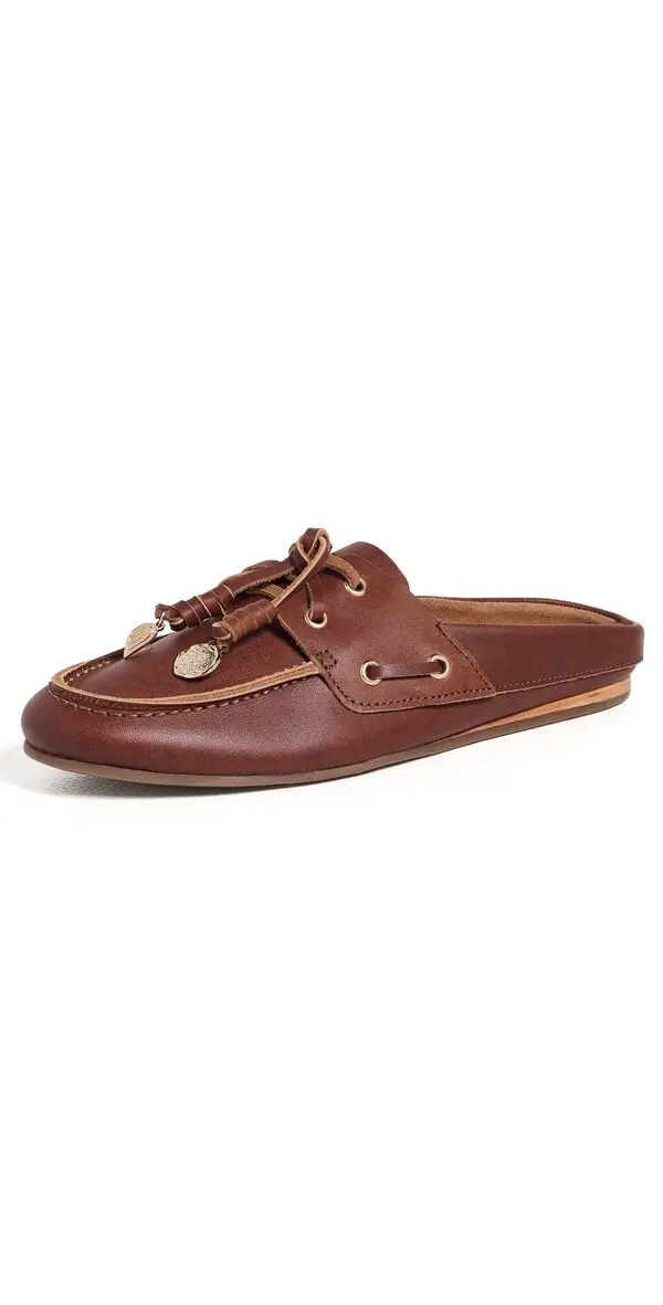 ANCIENT GREEK SANDALS Naveta Boat Shoe Mules - Cotto