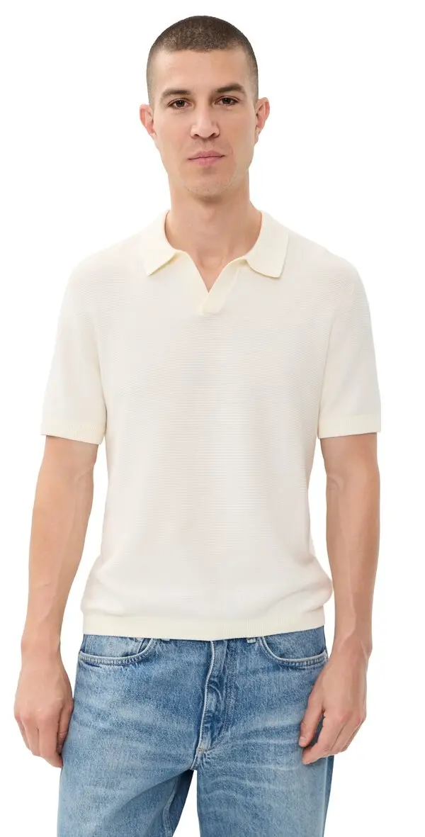 Rails Baker Polo - Ivory