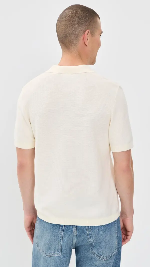 Rails Baker Polo - Ivory