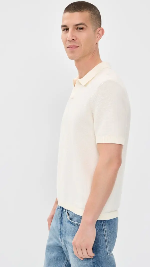 Rails Baker Polo - Ivory